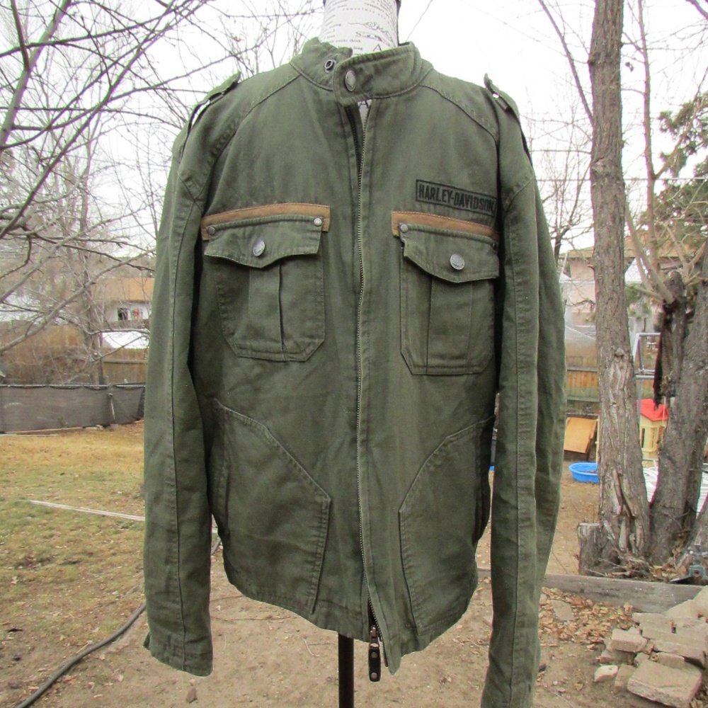 Harley-Davidson Green Military Field Jacket - Gem